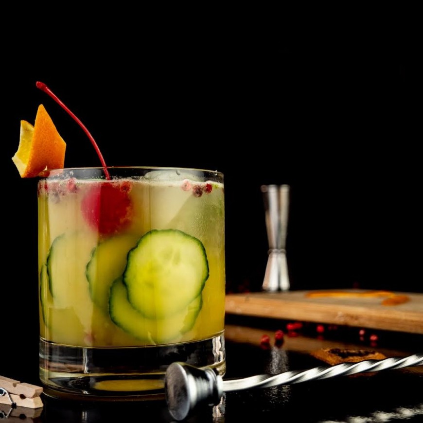 Pepperino cocktail recipe using Bob’s Grapefruit Bitters